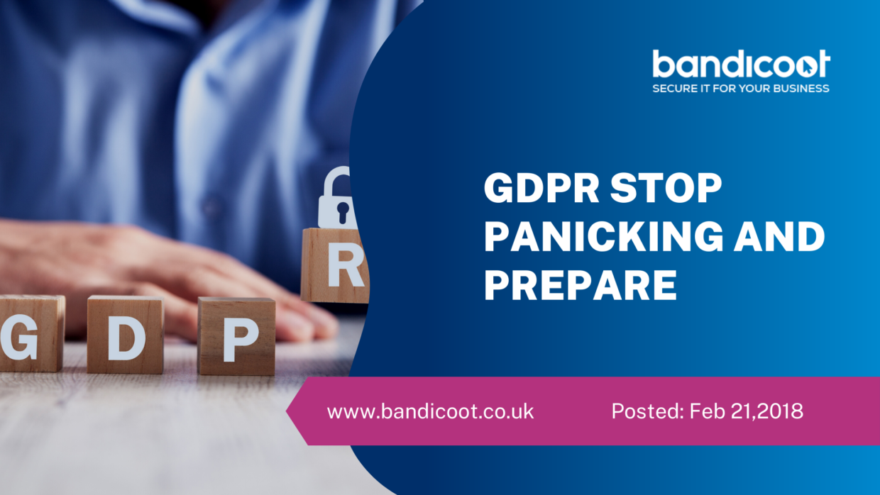 GDPR Stop Panicking and Prepare
