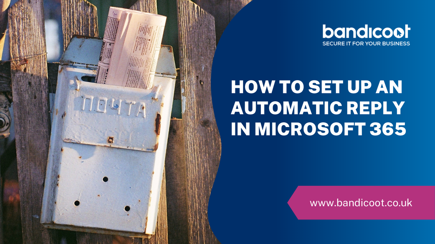 How to set up an automatic reply in Microsoft 365